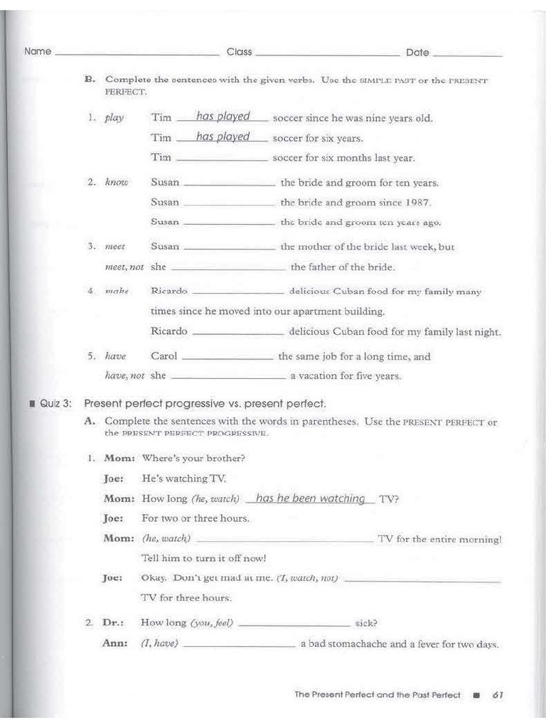 Present Perfect Since For 2 | PDF