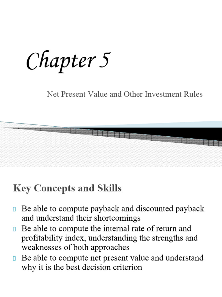 Slides - Chapter 5 | PDF | Net Present Value | Internal Rate Of Return