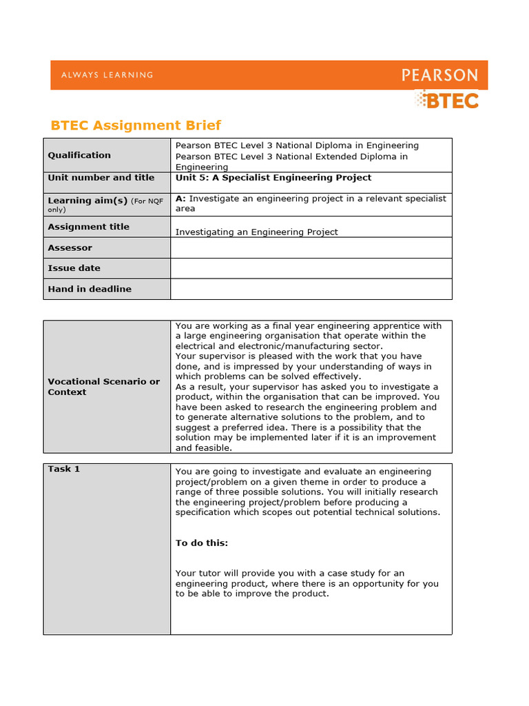 Assignment_Brief_for_Learning_Aim_A_Unit_5_A_Specialist_Engineering ...