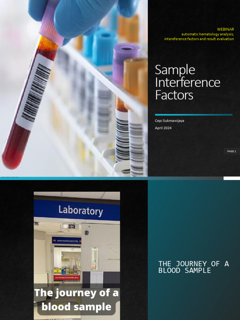 Sample Interference Factors - Cepi Update | PDF | Blood Plasma | Tissue ...