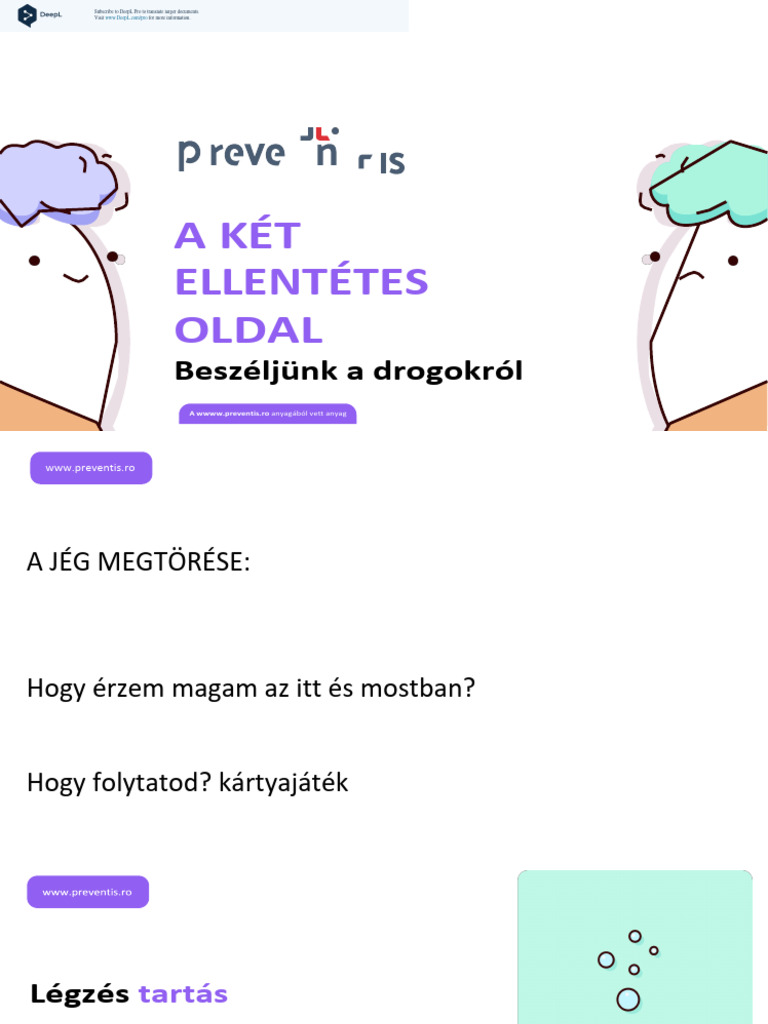 Drogprevenció Bemutató | PDF