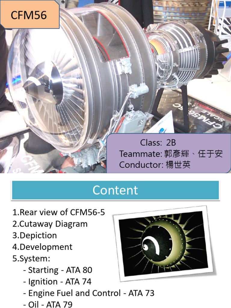 Powerplant (II) CFM56 Systems | PDF | Mechanical Engineering | Propulsion