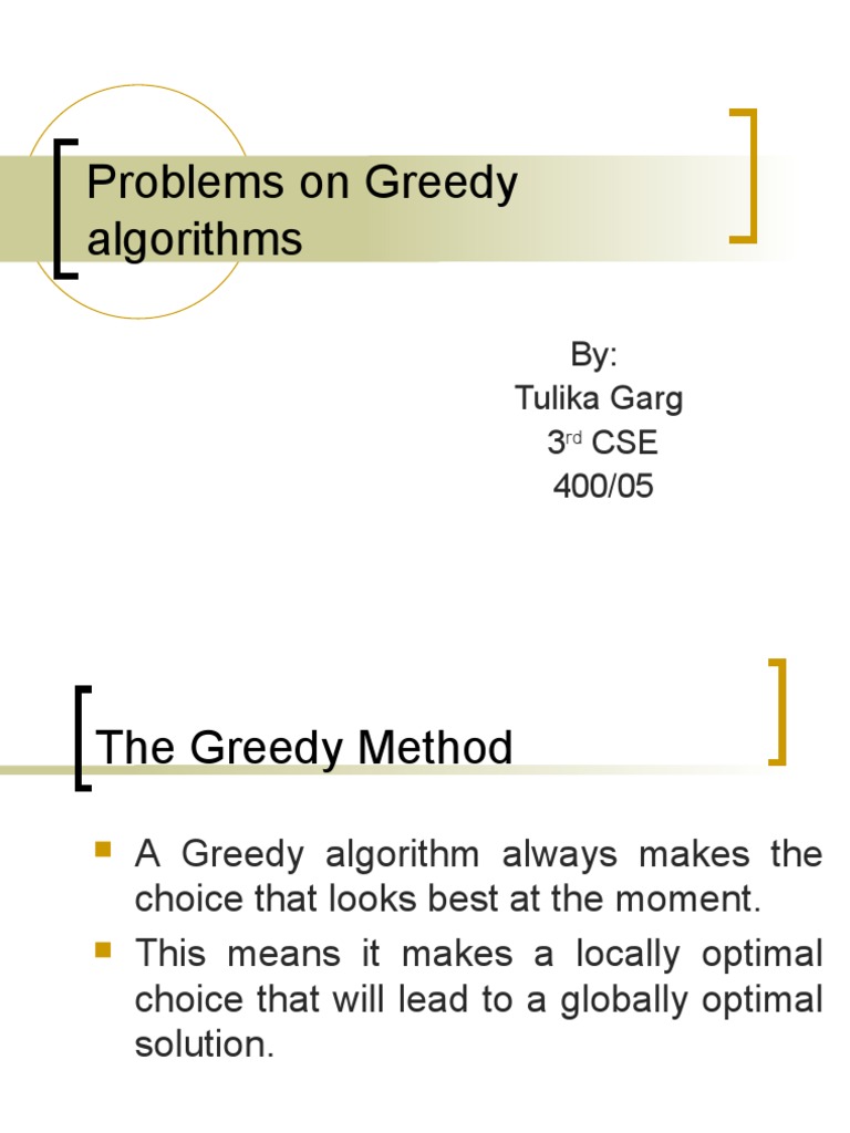 Greedy Algo | PDF | Mathematical Optimization | Discrete Mathematics