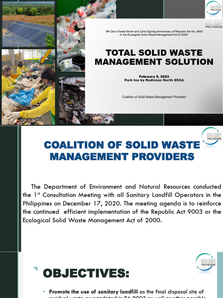 Total Solid Waste Management Solution CSWMP Final 2 | Download Free PDF ...