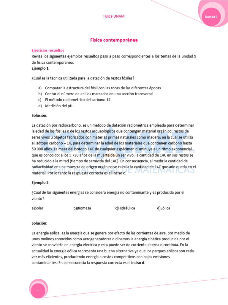 Unidad 9 Conamat | PDF | Fisión nuclear | Armas nucleares