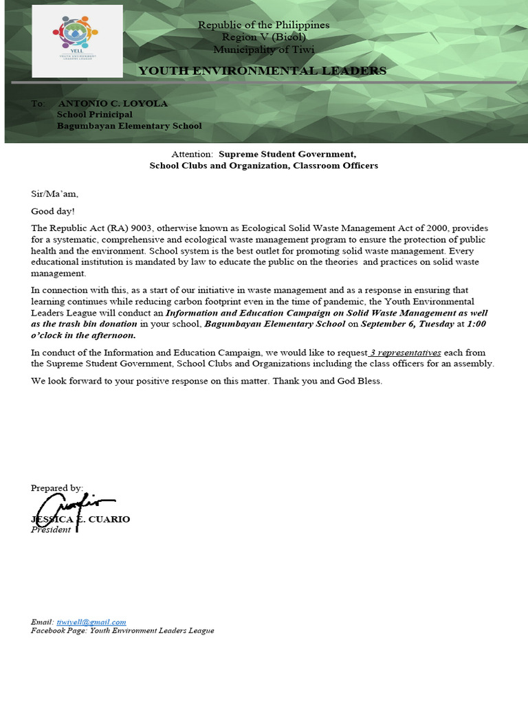 Solid Waste Management Campaign at School | PDF