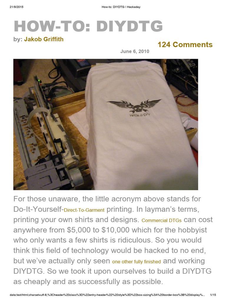 How-To - DIYDTG - Hackaday | PDF | Printer (Computing)