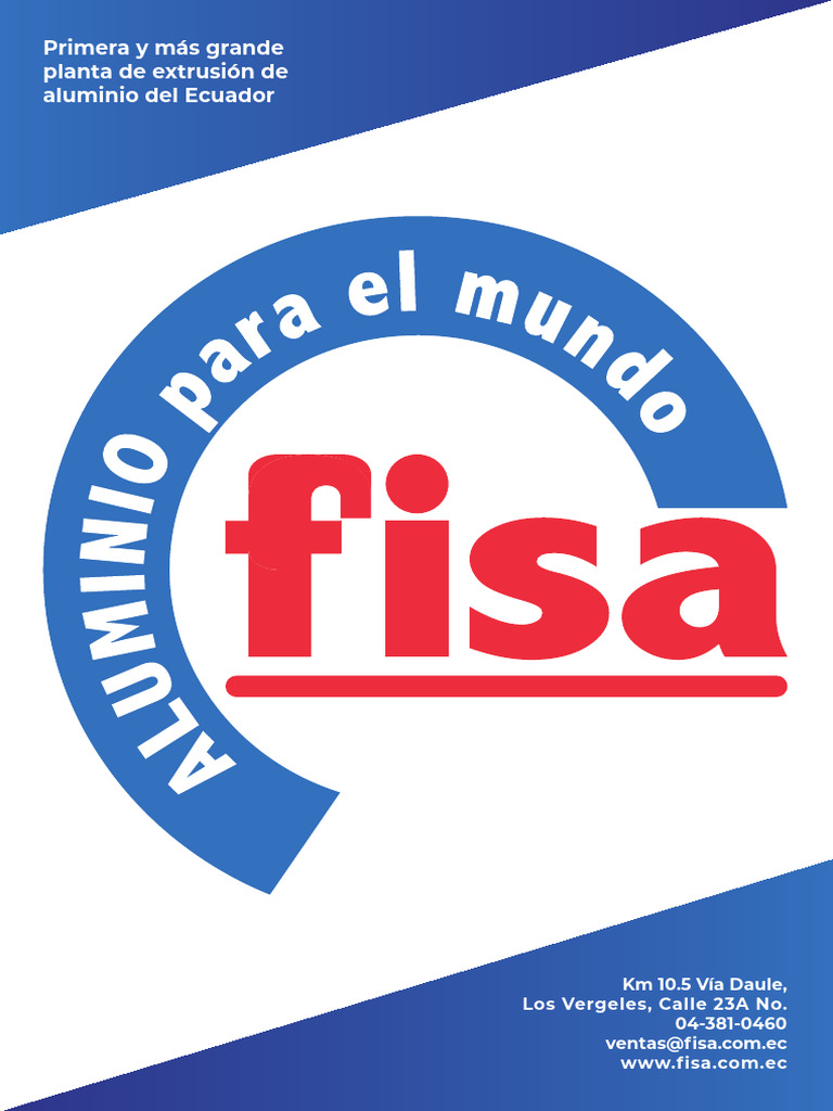 Catálogo de Perfiles de Aluminio FISA | PDF