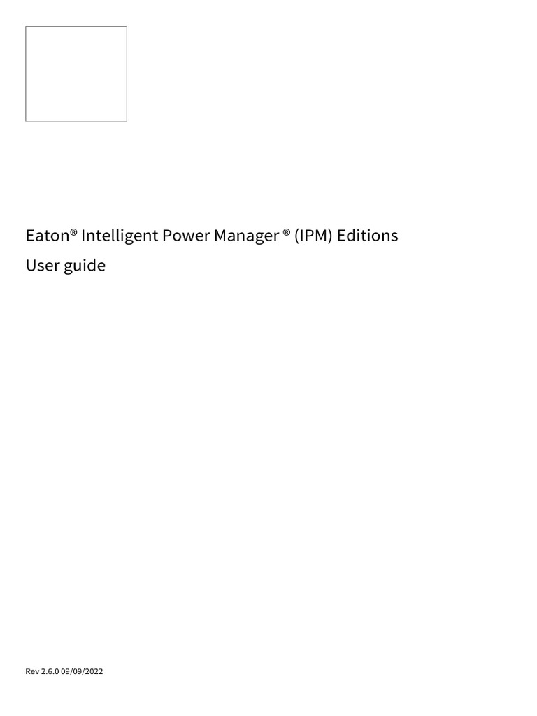 Eaton Ipm User Guide Version 2 | PDF | Virtualization | Command Line ...