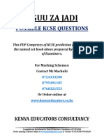 Kis Pp3 Kcse 2025 Top Prediction Cycles | PDF