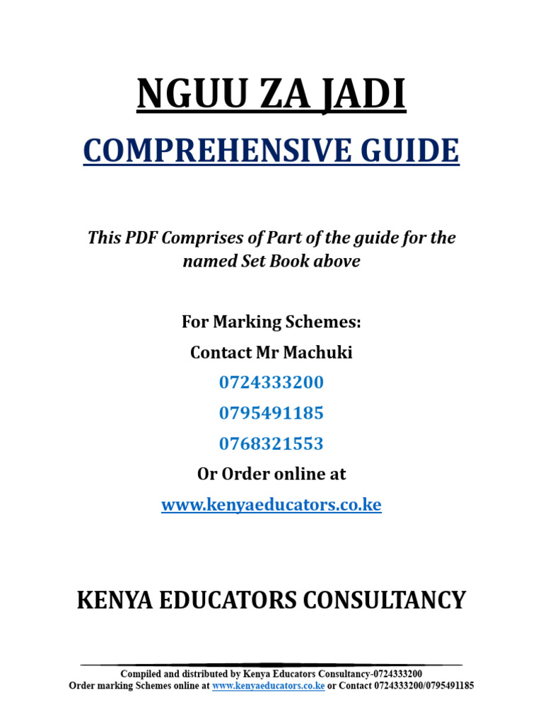 Mwongozo Wa Nguu Za Jadi | PDF | Career & Growth | Social Science