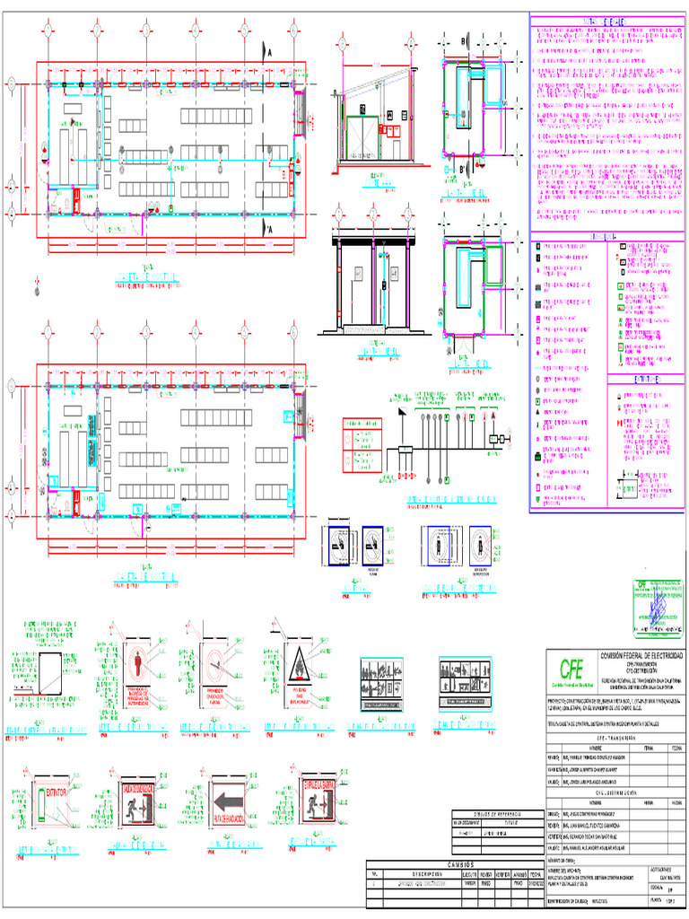 Buv-C1303 Caseta de Control - Sistema Contra Incendio Planta y Detalles (1 de 2) | PDF