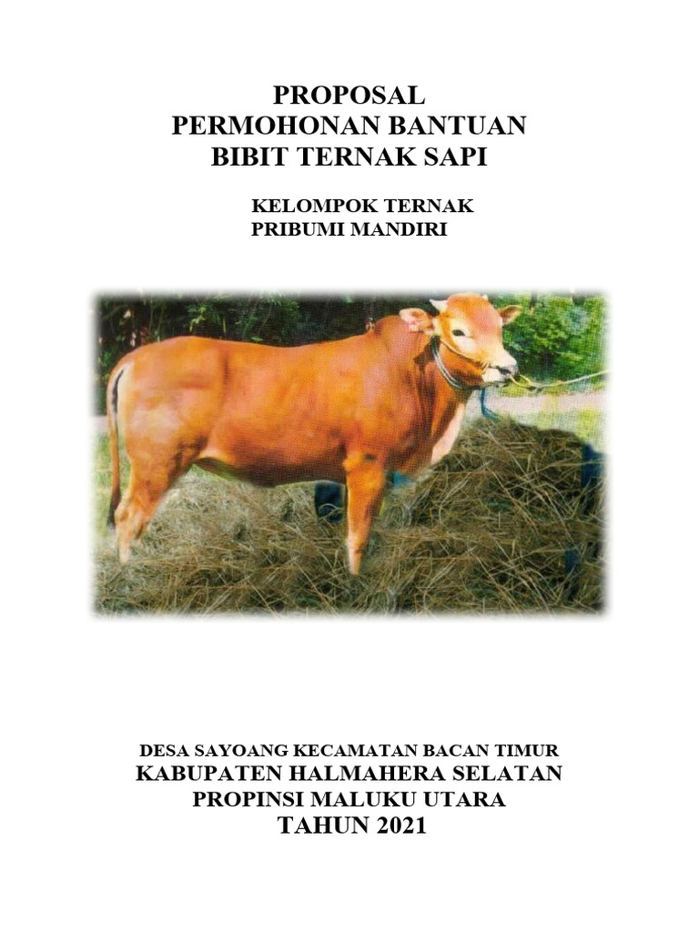 Proposal Sapi | PDF