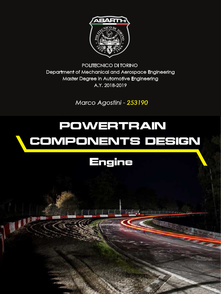 Automotive Powertrain Design Guide | PDF | Piston | Force