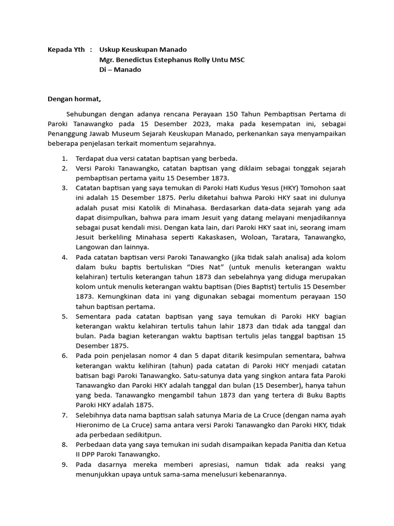 Kepada Yth | PDF