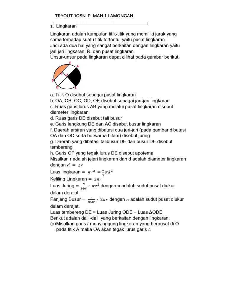 Tryout Osnp | PDF | Metode & Bahan Ajar | Sains & Matematika