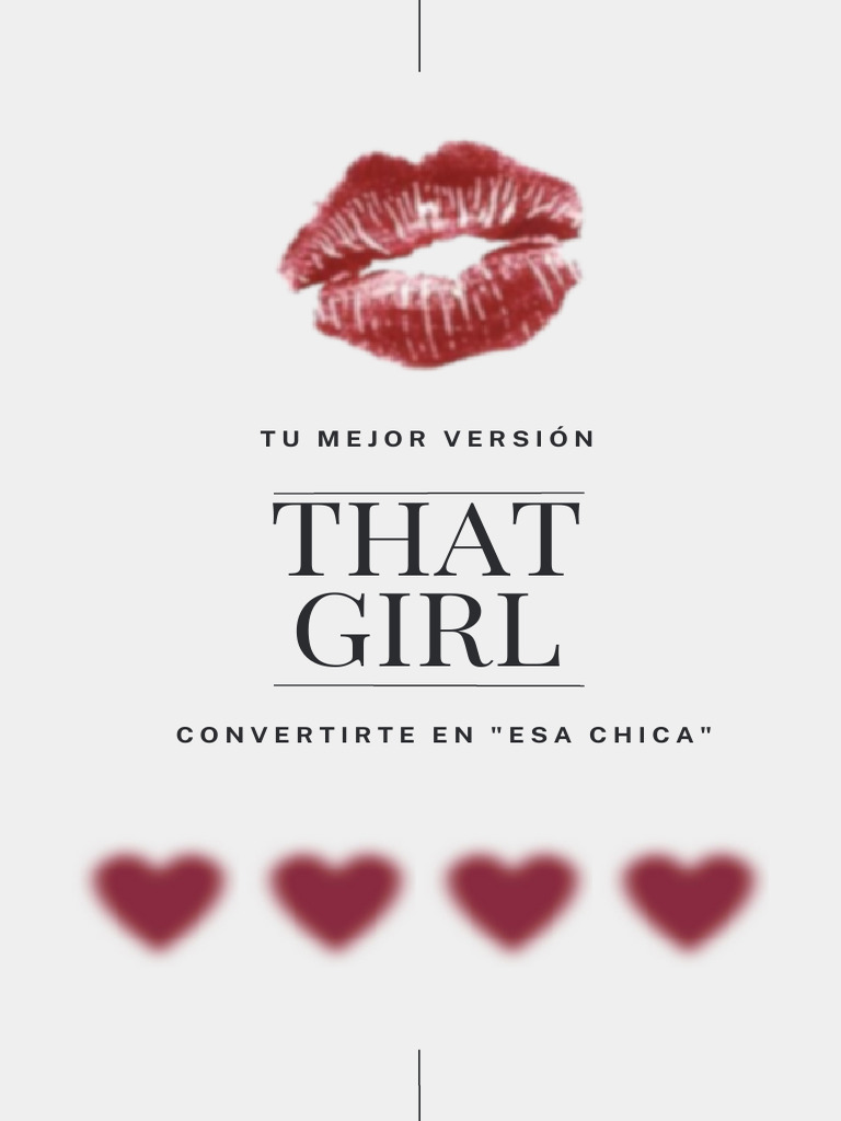 That Girl | PDF | Autoestima | Ley de Atracción (Nuevo Pensamiento)