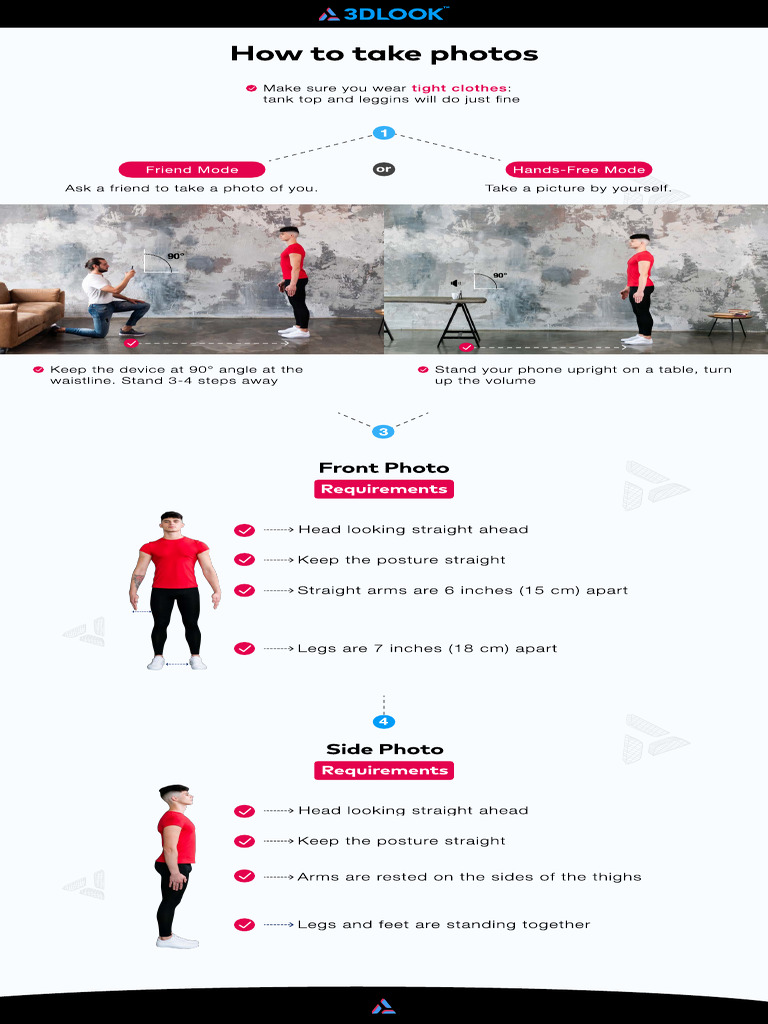 How To Get Measured 3DLOOK Male | PDF