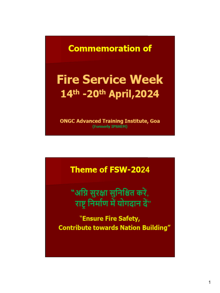 Fire Service Week 2024: History & Tribute | PDF | Ships | Water Transport