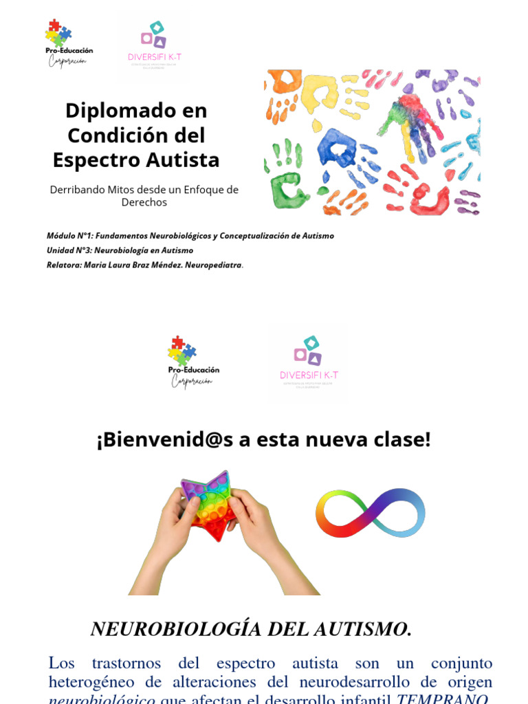 Módulo 1 Unidad 3 Neurobiología del Autismo - Formato página completa ...