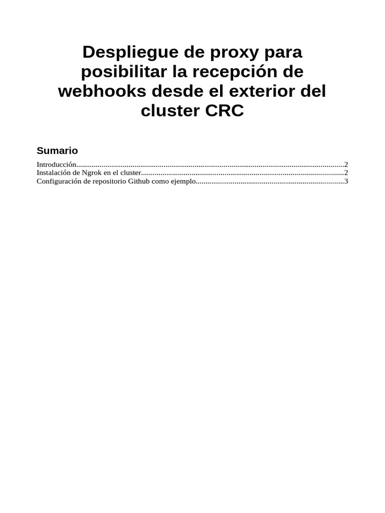 5 Anexo2-Configuración Proxy Ngrok-Triggers-pipelines | PDF | Servidor ...