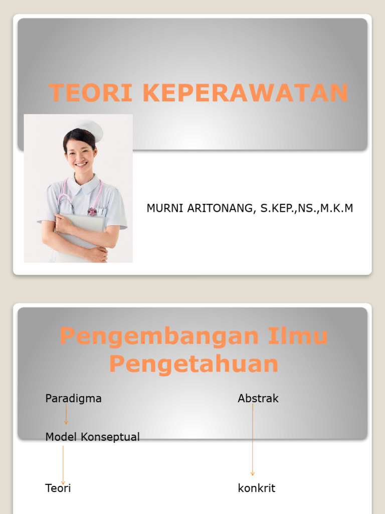 Defenisi Teori Dan Teori Keperawatan | PDF | Pengembangan Diri