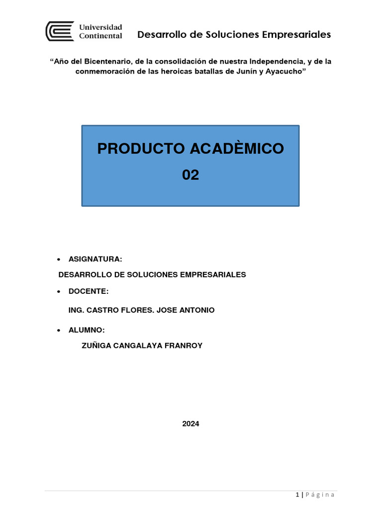 Producto Académico 02 DSE | PDF | Usabilidad | Ciencias de la Computación