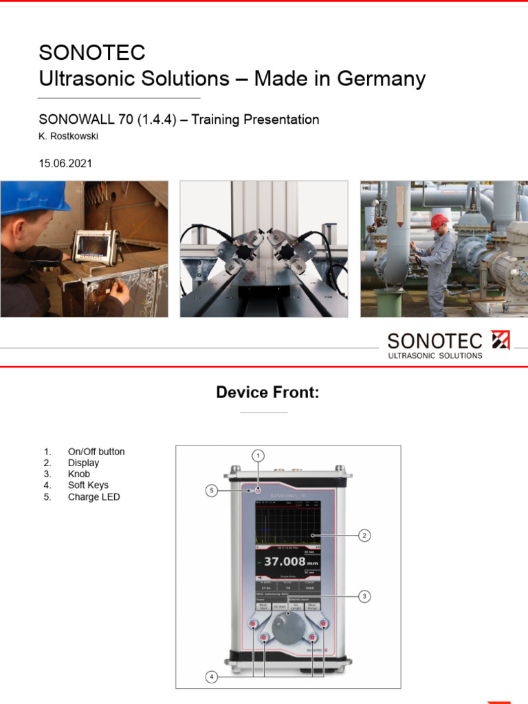 Training Presentation SW70 - Advanced | PDF | Calibration | Menu ...