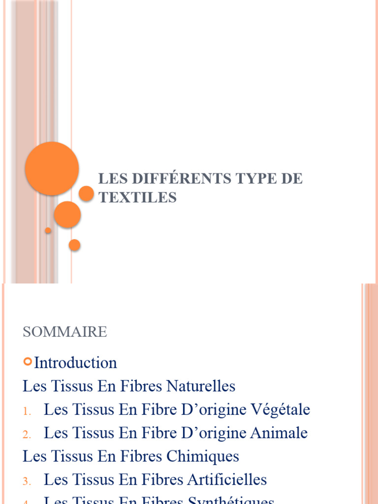 Les Différents Type de Textiles | PDF | Laine | Les textiles