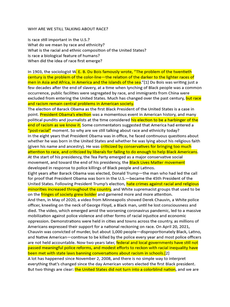 Race and Ethnicity | PDF | Race (Human Categorization) | Race And ...