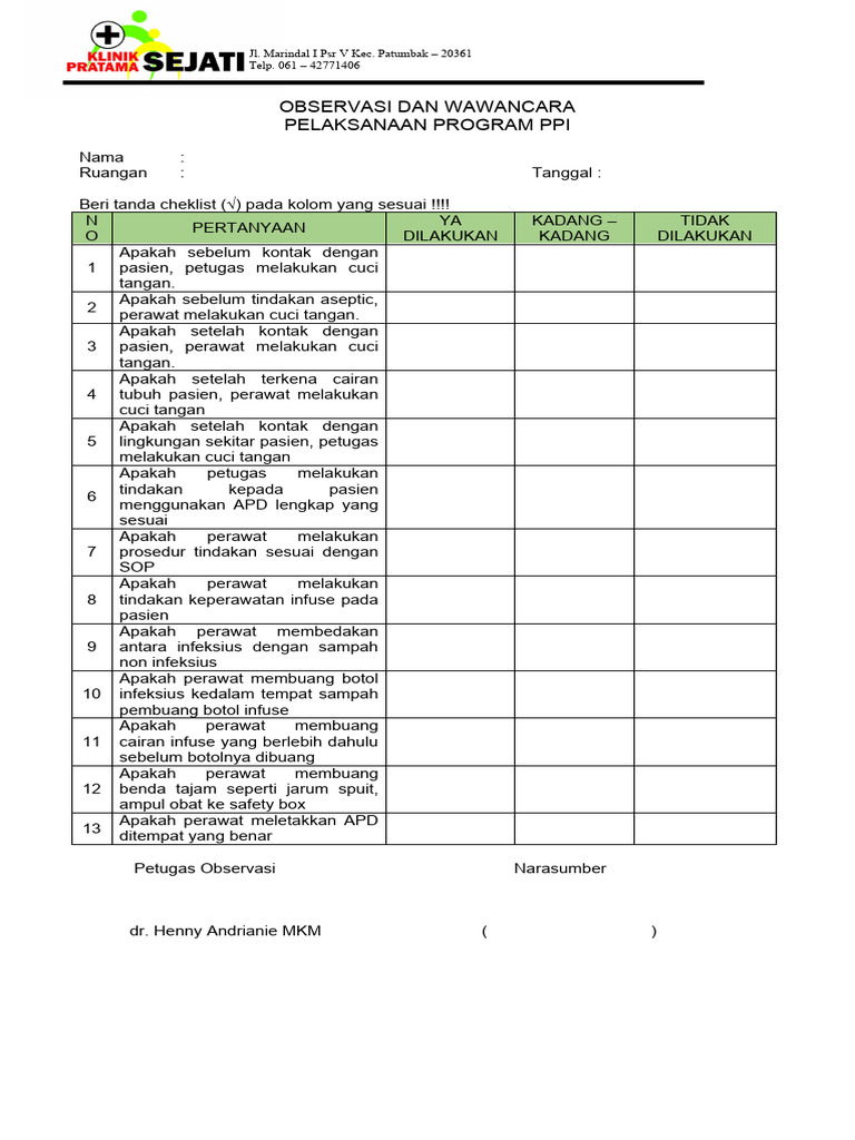 Observasi Dan Wawancara Program Ppi | PDF