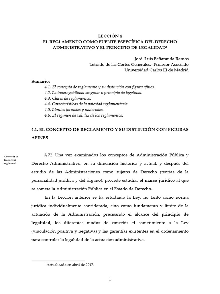 Reglamentos y Legalidad en Derecho Administrativo | PDF | Regulación | Constitución