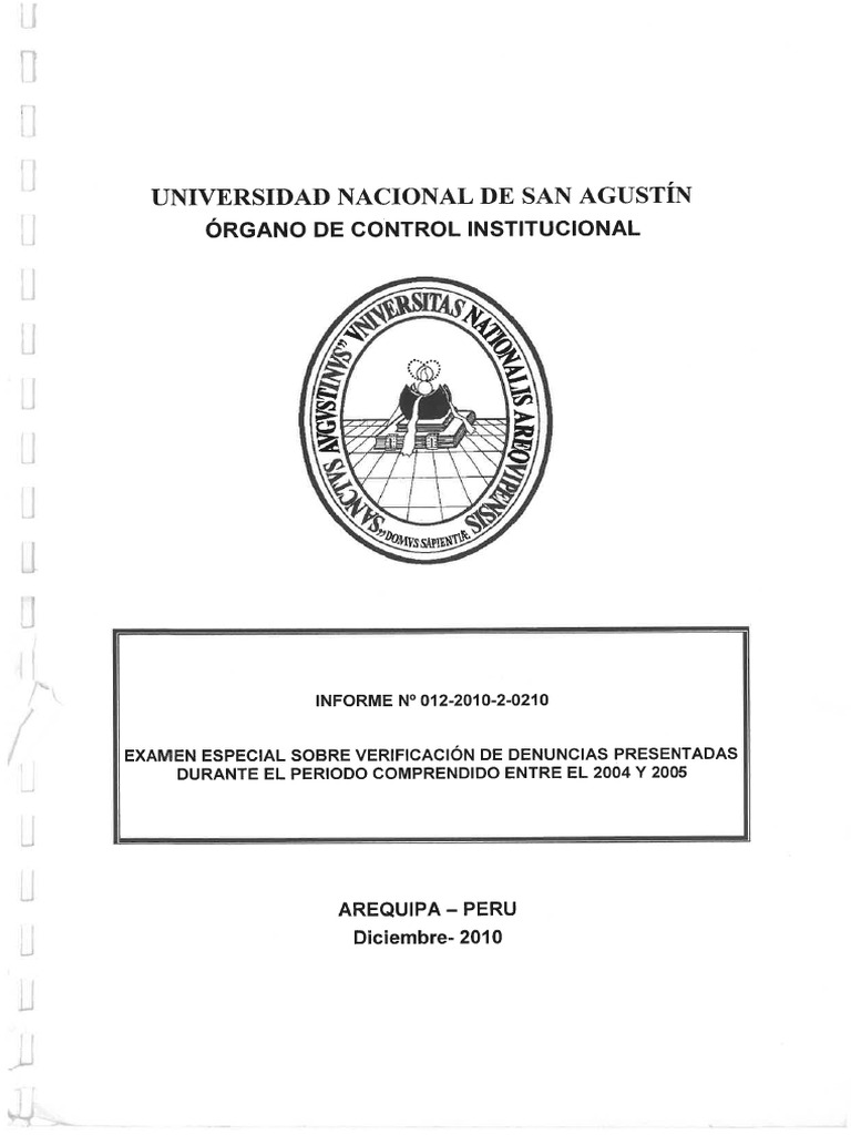 Informe de La OCI Unsa | PDF