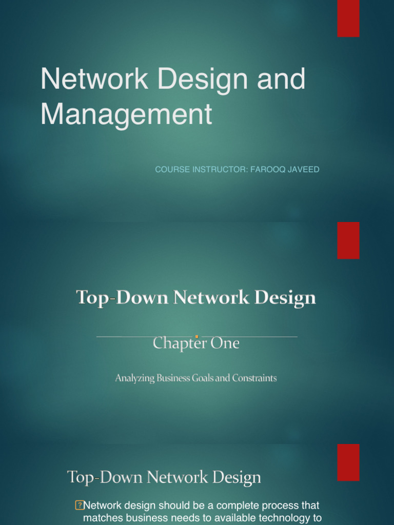 Chapter 1 Top Down Network Design 3 | PDF | Computer Network | Osi Model