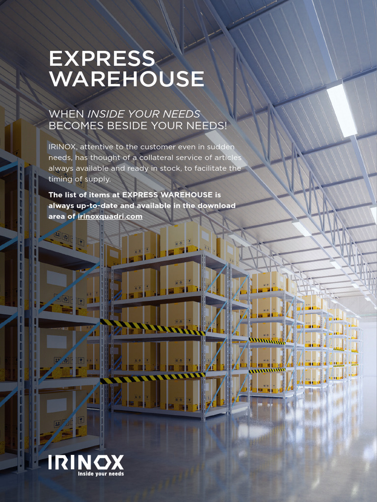 Irinox Express Warehouse Catalog | PDF | Manufactured Goods