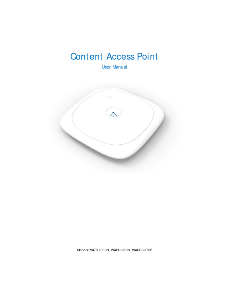 Content Access Point User-Manual English | PDF | Wi Fi | Wireless ...
