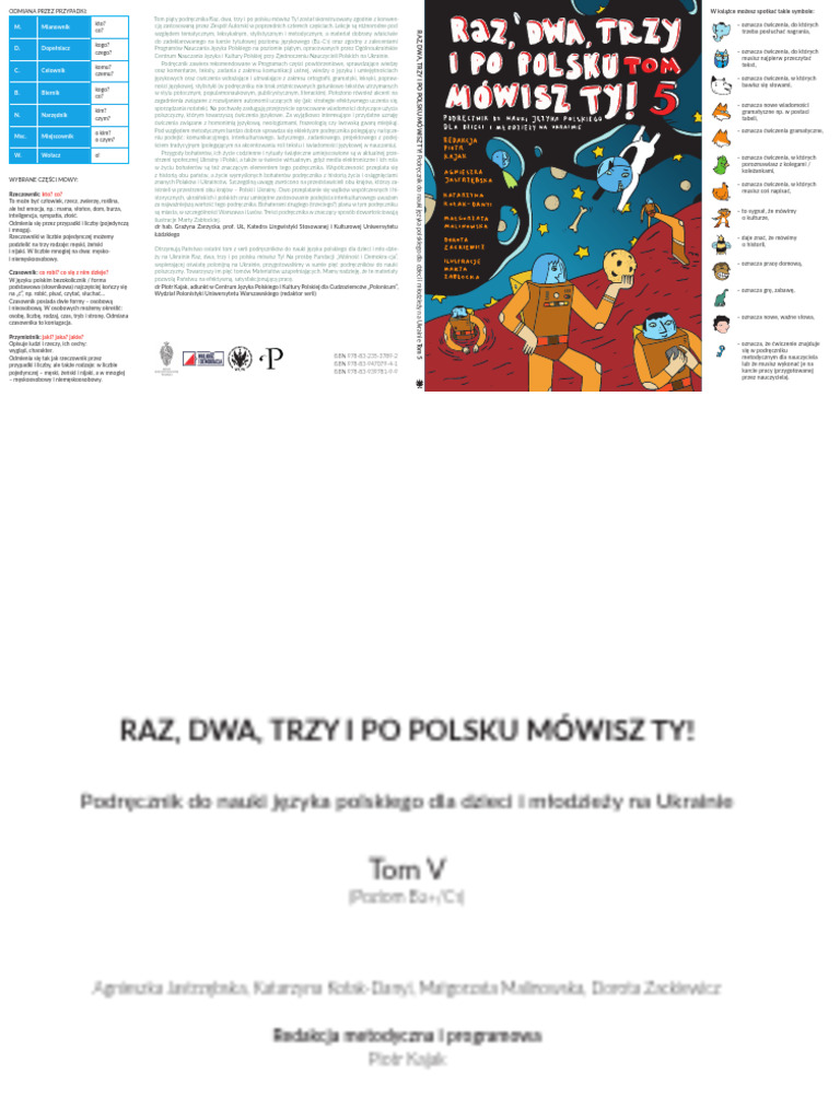Raz Dwa Trzy I Po Polsku Mowisz Ty Tom V | PDF