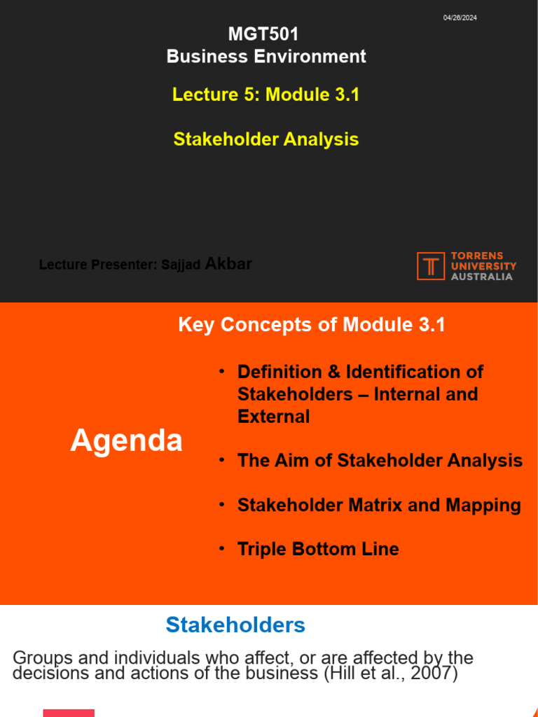 LECTURE 5 Module 3.1 | PDF | Stakeholder (Corporate) | Reputation LECTURE 5 Module 3.1 | PDF | Stakeholder (Corporate) | Reputation