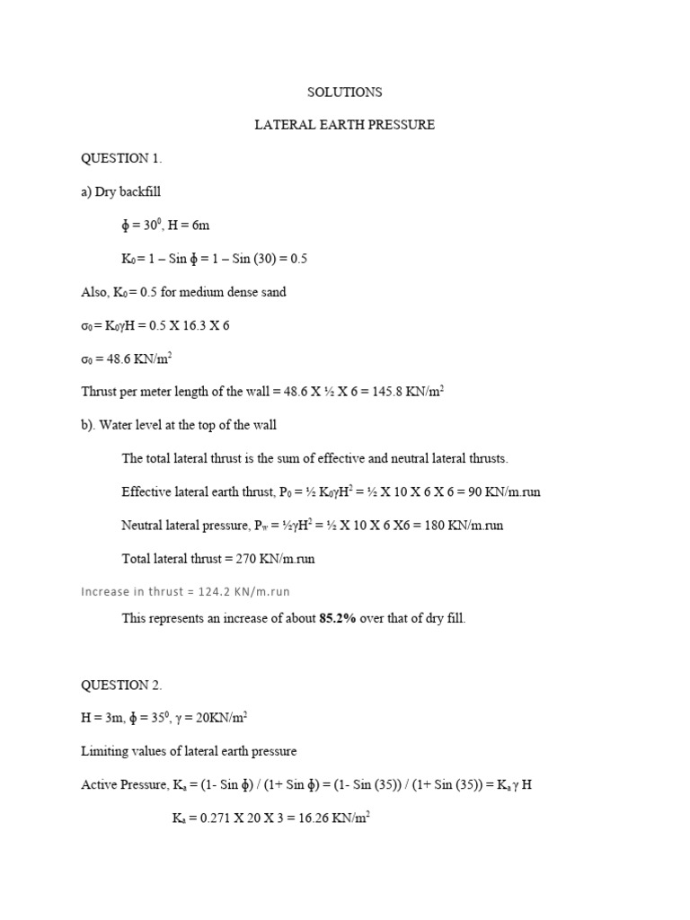 SOLUTIONS 2 Qs | PDF | Pressure | Applied And Interdisciplinary Physics