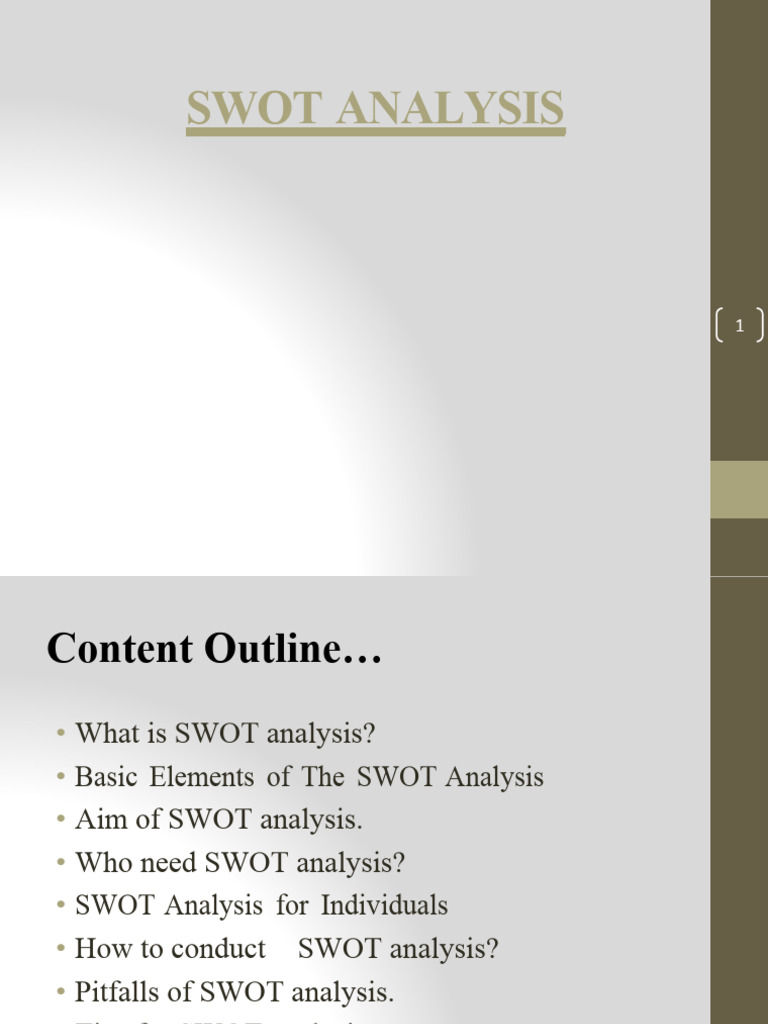 Swot Analysis | PDF | Swot Analysis | Marketing