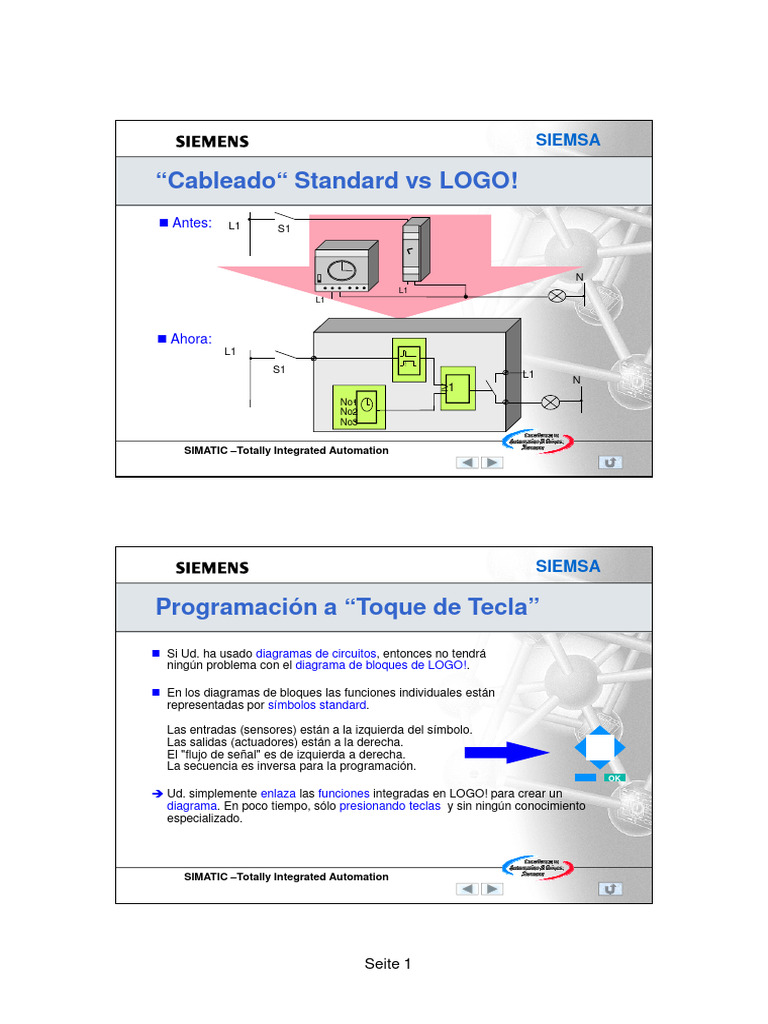 Programación y Parametrización LOGO! | PDF | Ingenieria Eléctrica ...
