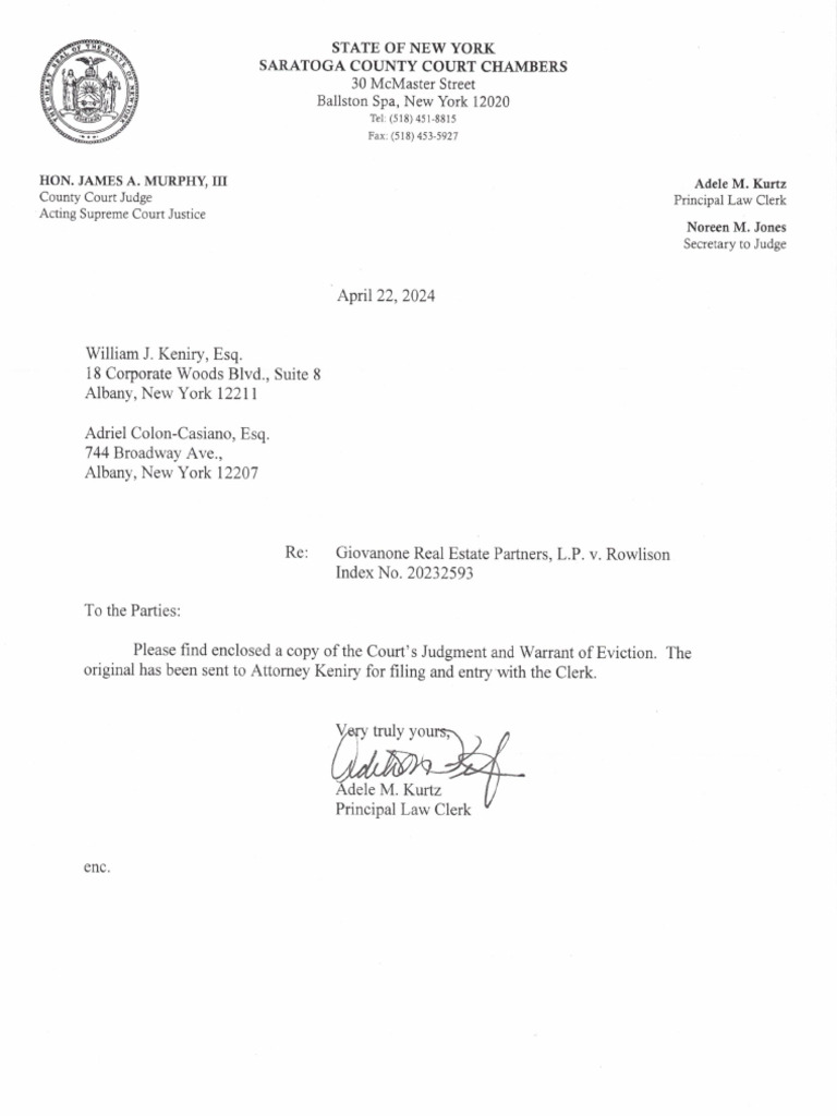 Rowlison - Decision and Order | PDF