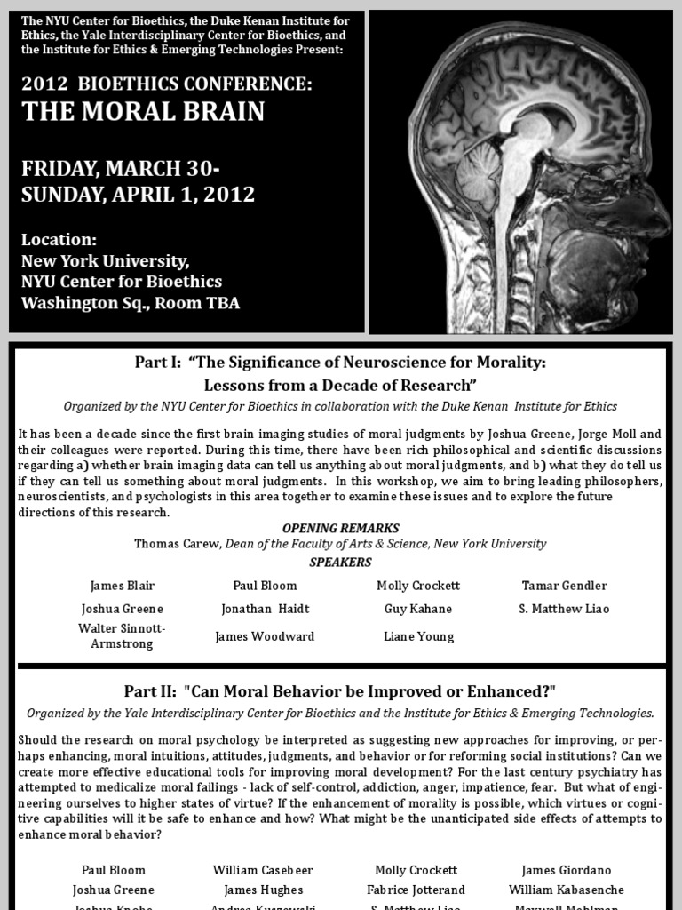 The Moral Brain | PDF | Bioethics | Morality