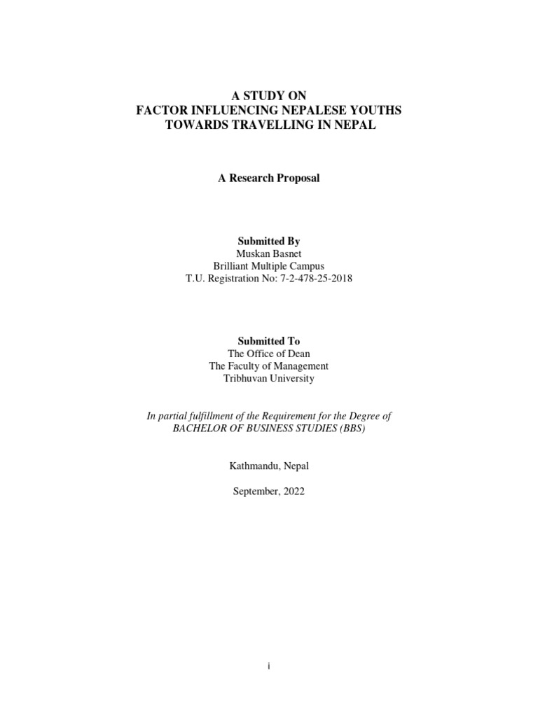 A STUDY | PDF | Methodology | Tourism