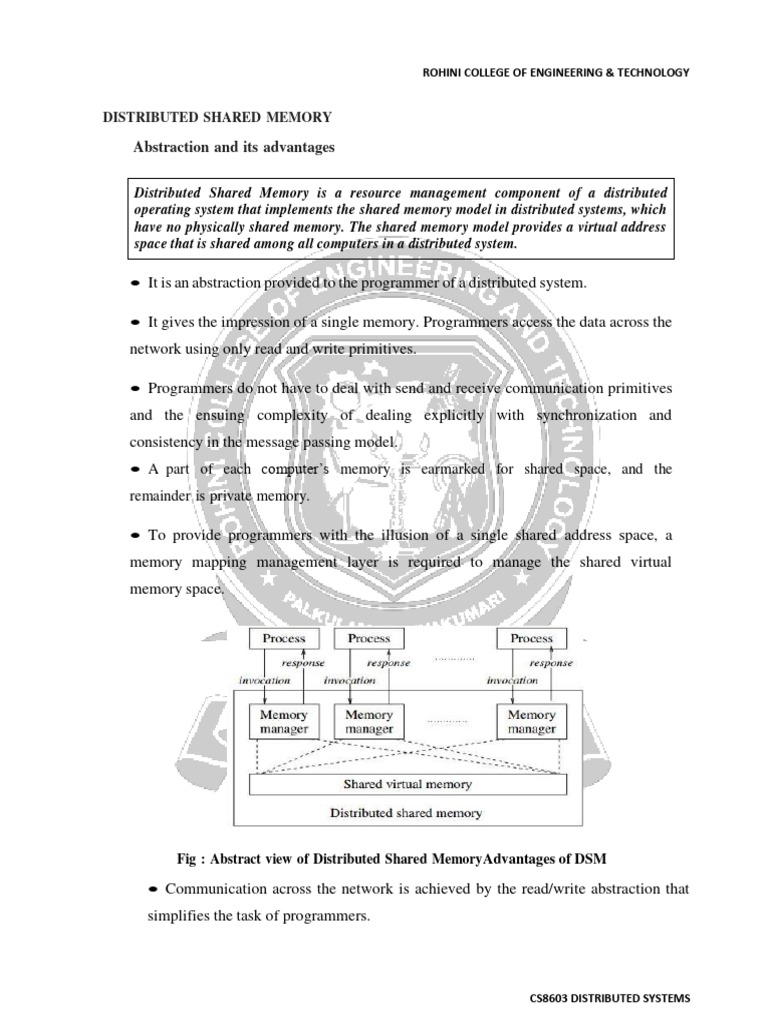 Shared Memory | Download Free PDF | Replication (Computing) | Message Passing