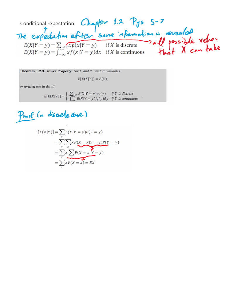 Conditional Expectation | PDF Conditional Expectation | PDF