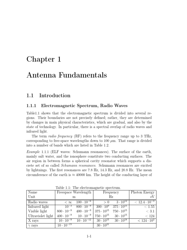 Antenna Fundamentals 1 | Download Free PDF | Electromagnetic Spectrum ...