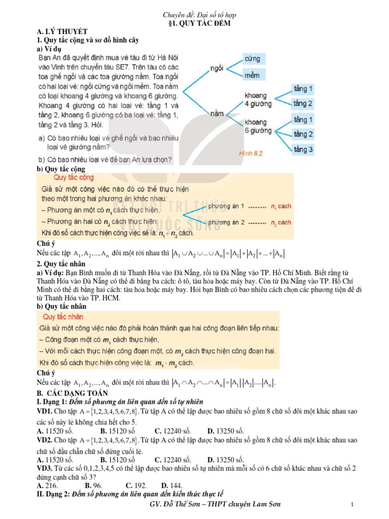 Bai 1 - Quy Tac Dem | PDF