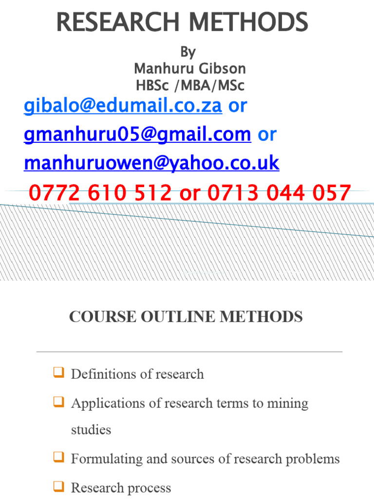 Research Methods 1 | PDF | Methodology | Quantitative Research