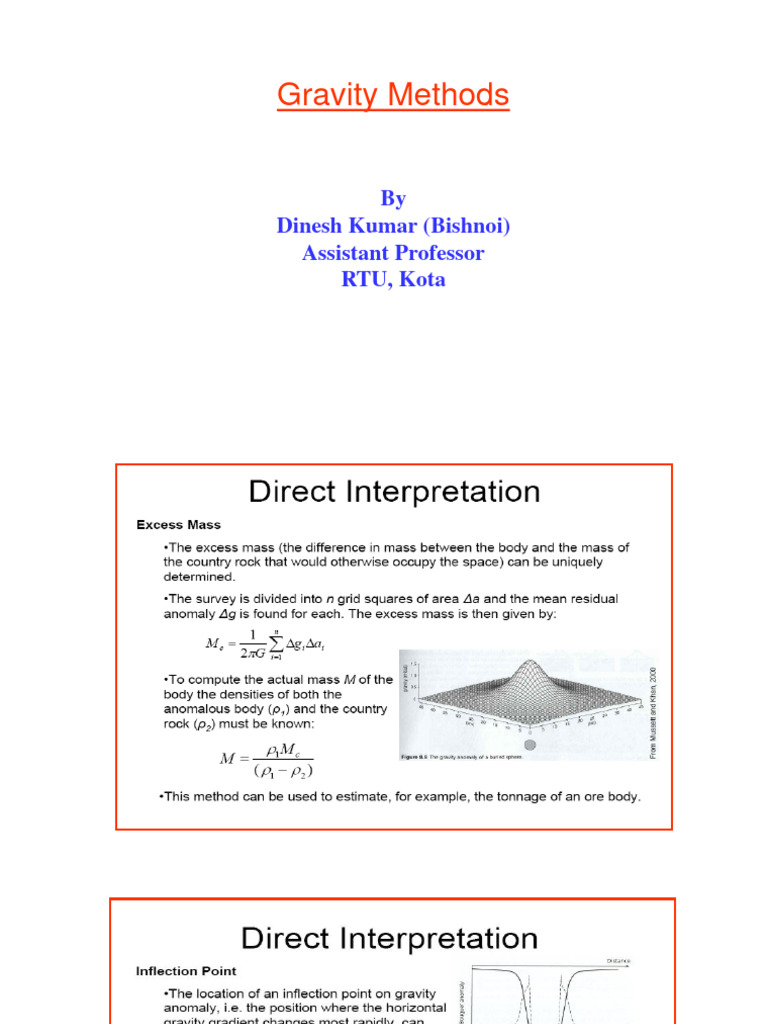 Gravity Methods 7 | PDF